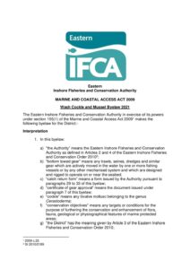 EIFCA_WCM_Byelaw_2021_SIGNED 26 February 2025 - Eastern IFCA