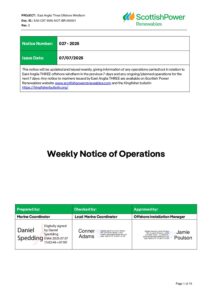 EA3 Weekly Notice Of Operations 027- 2025 - Eastern IFCA